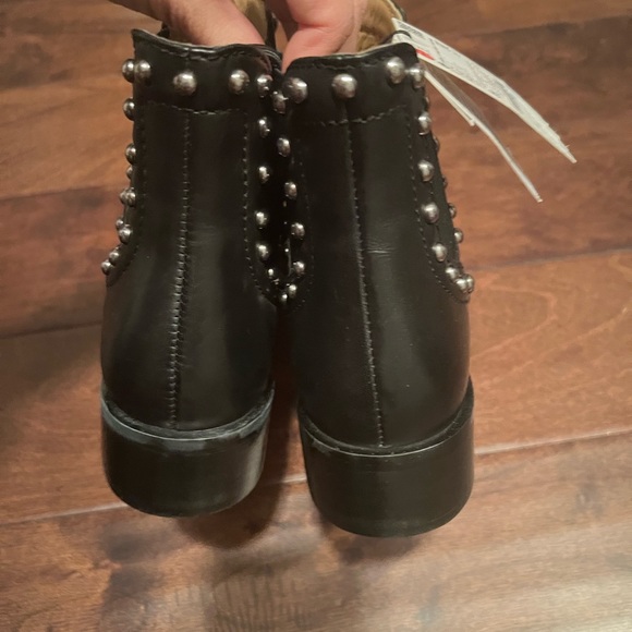 Zara | Shoes | Zara Nwt Black Leather Studded Chelsea Boot | Poshmark